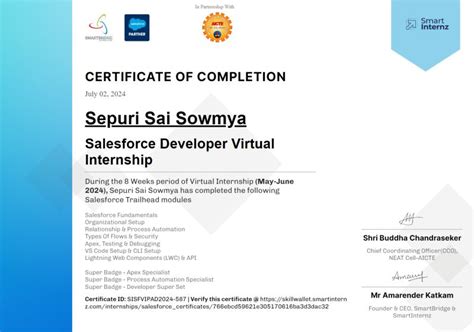 Sepuri Sai Sowmya On Linkedin Salesforce Virtualinternship Careergrowth Techskills