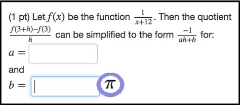 solved 1 pt letf x be the function r 12 then the