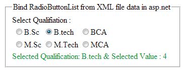 How To Create Read Sort Xml File And Bind To RadioButtonList In Asp Net