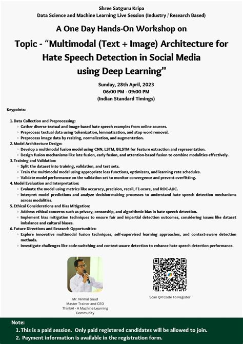 Project Title Multimodal Text Image Architecture For Hate Speech Detection Nirmal Gaud