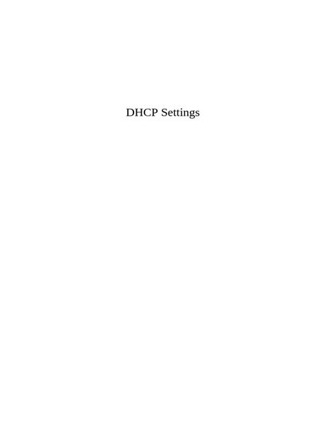 23 Dhcp Settings Pdf 23 Dhcp Settings Pdf