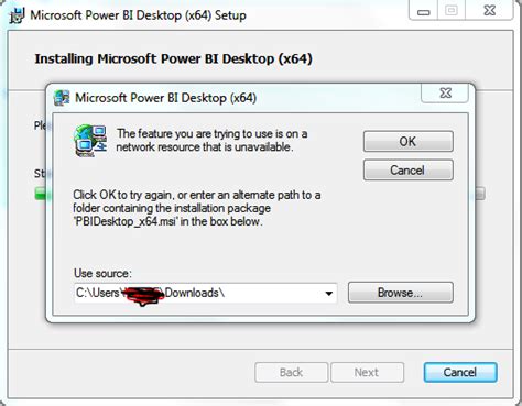 Solved Powerbi Desktop Installation Failed Microsoft Fabric Community