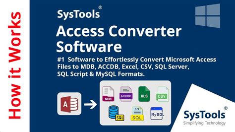 Access Database Converter Tool By Systools Accdb Converter Mdb Converter Best Software