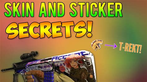 CS GO Skin Sticker Secrets YouTube