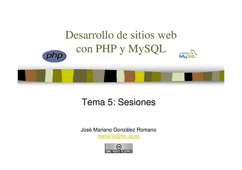 Php Y Mysql Sesiones Php Y Mysql Sesiones Desarrollo De Sitios Web Con PHP Y MySQL
