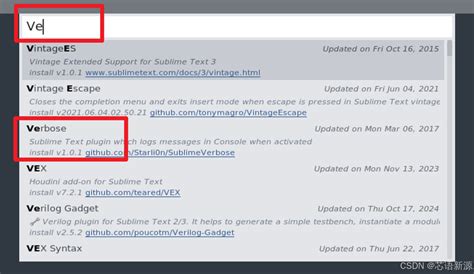 Sublime写verilog必备的几个插件安装及使用sublime Verilog插件 Csdn博客