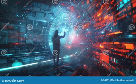 Data Management System Digital Technology Software Development Concept Stock Illustration