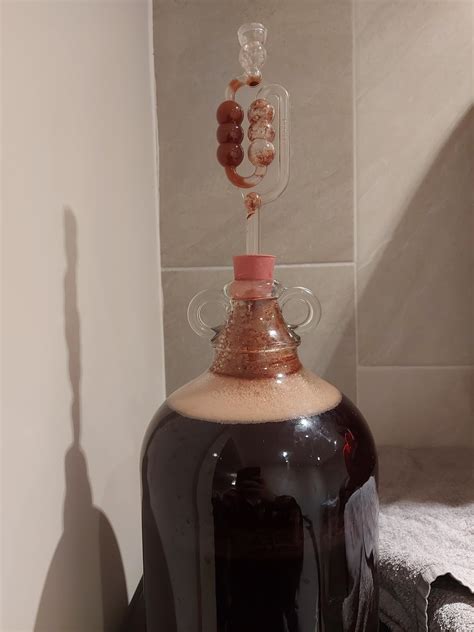 Wine In Airlock R Winemaking