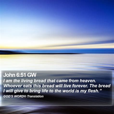 John 651 Gw Bible Images