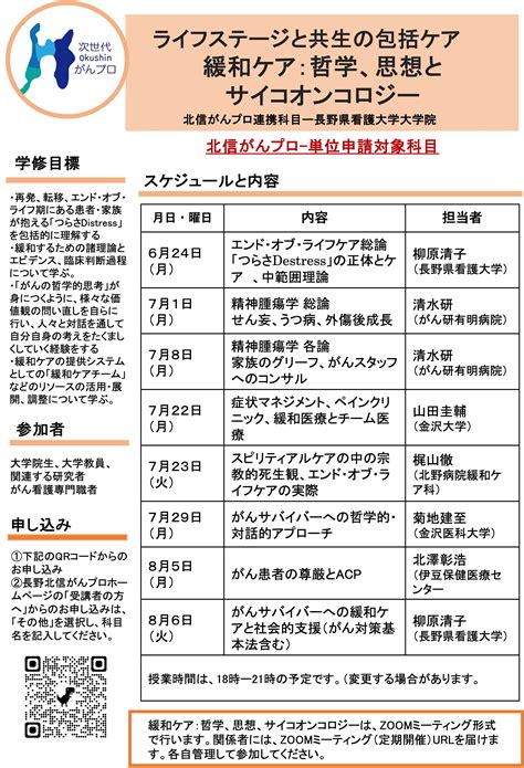 次世代北信がんプロ 長野県看護大学
