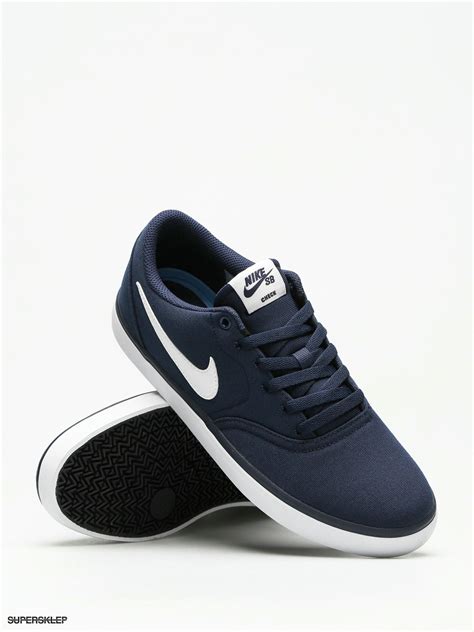 Boty Nike Sb Sb Check Solarsoft Canvas Midnight Navywhite