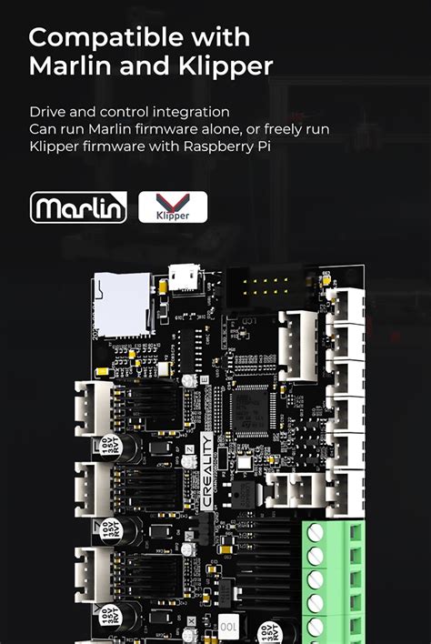 Creality E3 Free Runs TMC2209 32 Bit Open Source Silent Motherboard