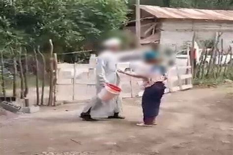 فیلم کتک زدن یک زن توسط روحانی در لنگرود نیوروز