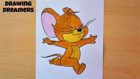 How To Draw Jerry The Mouse How To Draw Jerry Step By Step Easy How To Draw Jerry Easy In