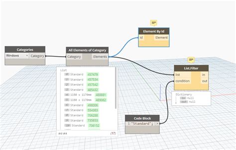 Filter Elements By Name Revit Dynamo