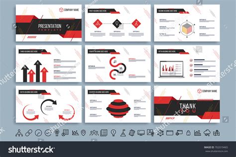 Red Black Powerpoint Templates Arrows Over 8 Royalty Free Licensable Stock Vectors Vector Art