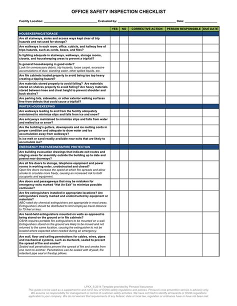 Security Checklist Template Word