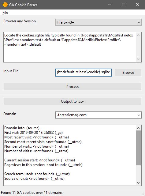 Github Pbeart Google Analytics Cookie Parser A Wip Forensics Tool Written In Python For
