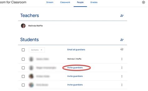 Google Classroom Adding Guardian Accounts