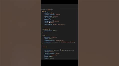 Create 3d Rotating Animation Using Html And Css Magical Effects 🪄
