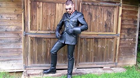 Leather Military Uniform V Youtube