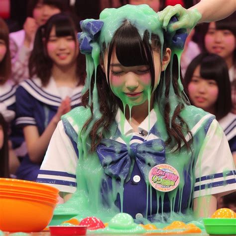 Slimed On Japanese Game Show By Messysexy On Deviantart