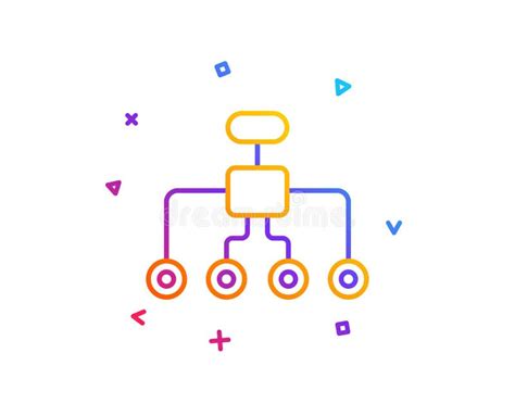 Restructuring Line Icon Business Architecture Sign Vector Stock