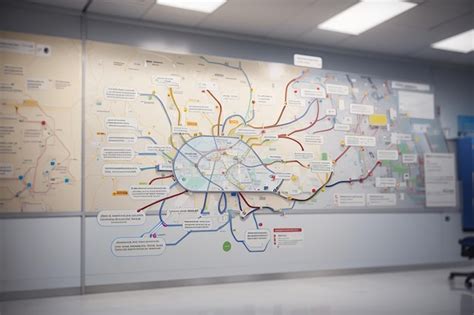 Premium Ai Image Futuristic Classroom Mind Maps Visualizing Complex
