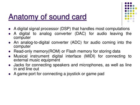 PPT Seminar On Sound Card PowerPoint Presentation Free Download ID