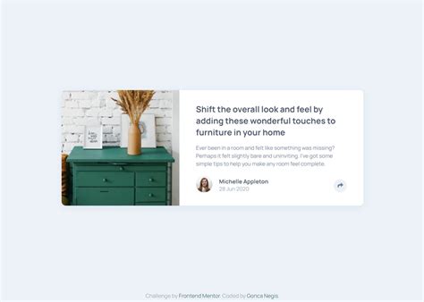 Github Goncanegis Frontend Projectsarticle Preview Component Responsive Article Preview
