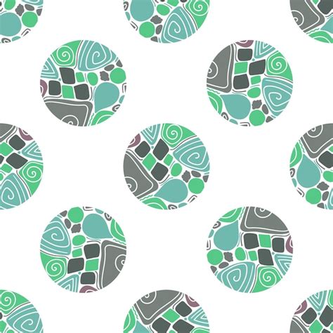 Premium Vector Seamless Pattern With Abstract Elements Decorative Background