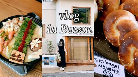 Sub 부산 Vlog빵순이들이 광안리에 와야 할 이유 Feat시오베이글 광안리 여행 브이로그모츠나베 맛집 오호리준