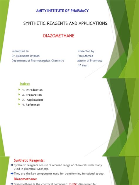 Diazomethane Pdf