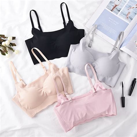 Seamless Bra Sets Women Lingerie Wireless Plus Size Ice Silk Bras