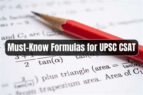 Upsc Csat Maths Syllabus 2025 Topic Wise Download Pdf