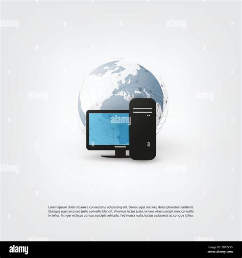 Networks Abstract Cloud Computing And Global Network Connections
