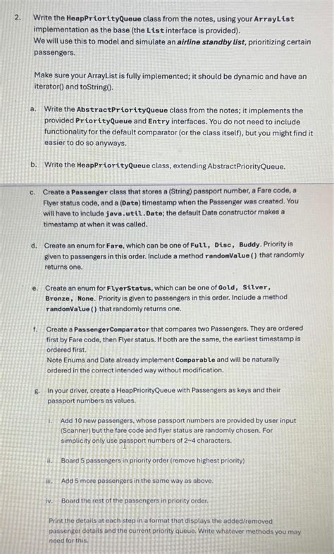 Solved Write The HeapPriorityQueue Class From The Notes Chegg