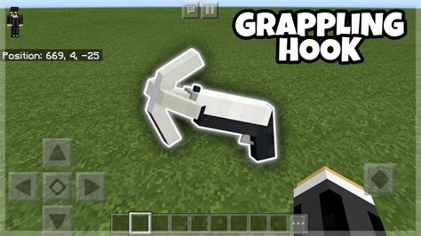 Mcpe Tutorials Working Grappling Hook Using Commands Youtube