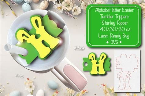 Easter Glowforge Stanley Topper Svg · Creative Fabrica