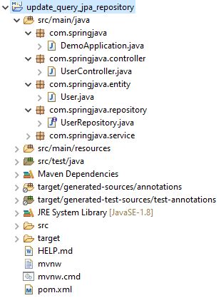 How To Write Update Query In JPA Repository