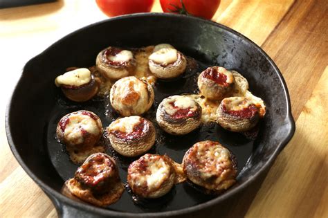 Pizza Stuffed Mushrooms The Buddhist Chef
