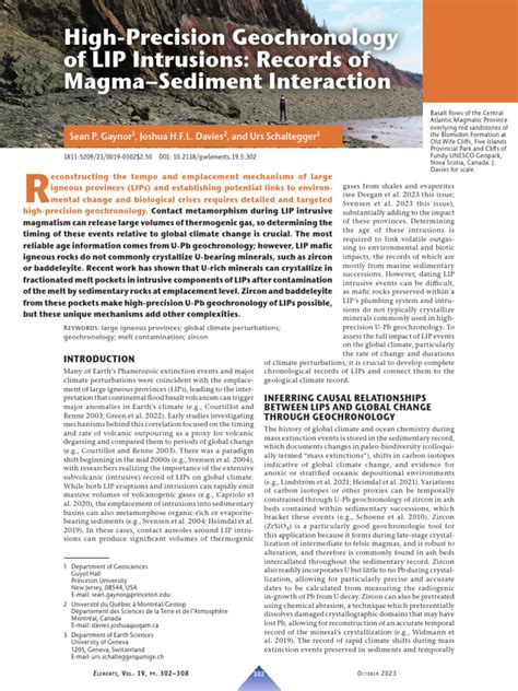 high precision geochronology of lip intrusions records of magma