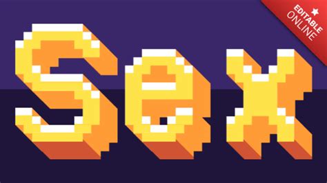 Sex 8 Bit 3d Video Game Text Effect Generator Sex 8 Bit 3d Video Game Text Effect Generator