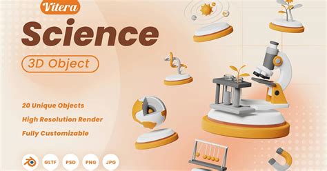 Science 3d Object Gráficos Envato Elements