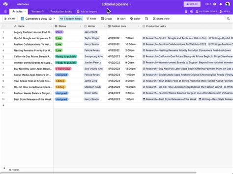 create custom views of your data in airtable airtable guides