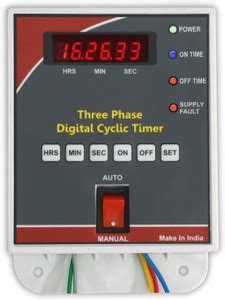 Magnus M Three Phase Digital Cyclic Timer With Inbuild Single Phase Preventer Programmable