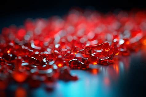 Colorful 3d Illustration Depicting The Microscopic Process Of Polymerization Stock Illustration