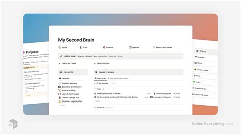 the best second brain notion templates for 2023