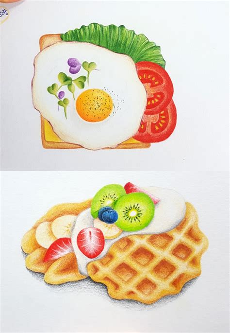 Class101 색연필로 그리는 달콤한 디저트와 음료 일러스트