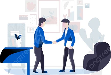 악수 하는 두 비즈니스 사람 비지니스 맨 비즈니스 교류 삽화 Png 일러스트 및 벡터 에 대한 무료 다운로드 Pngtree